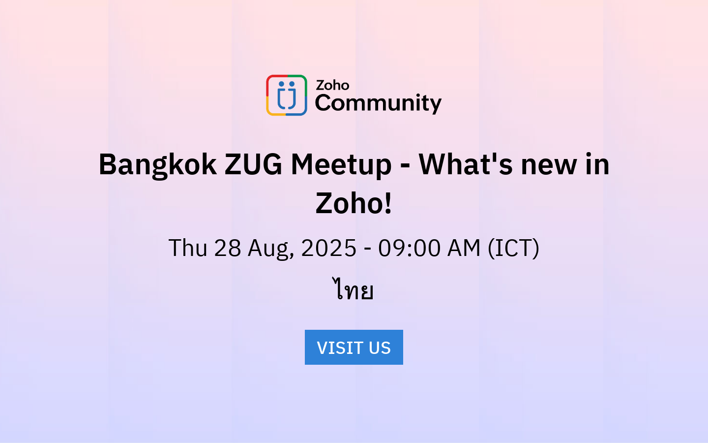 Bangkok ZUG Meetup - What's new in Zoho!