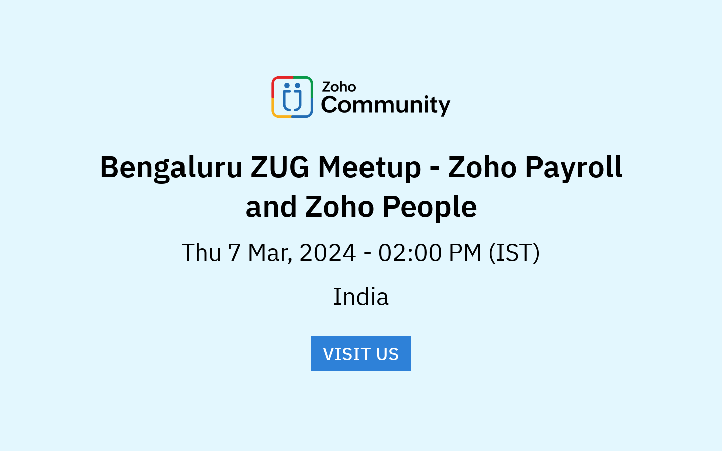 Bengaluru ZUG Meetup - Zoho Payroll and Zoho People Bengaluru ZUG Meetup - Zoho Payroll and Zoho People