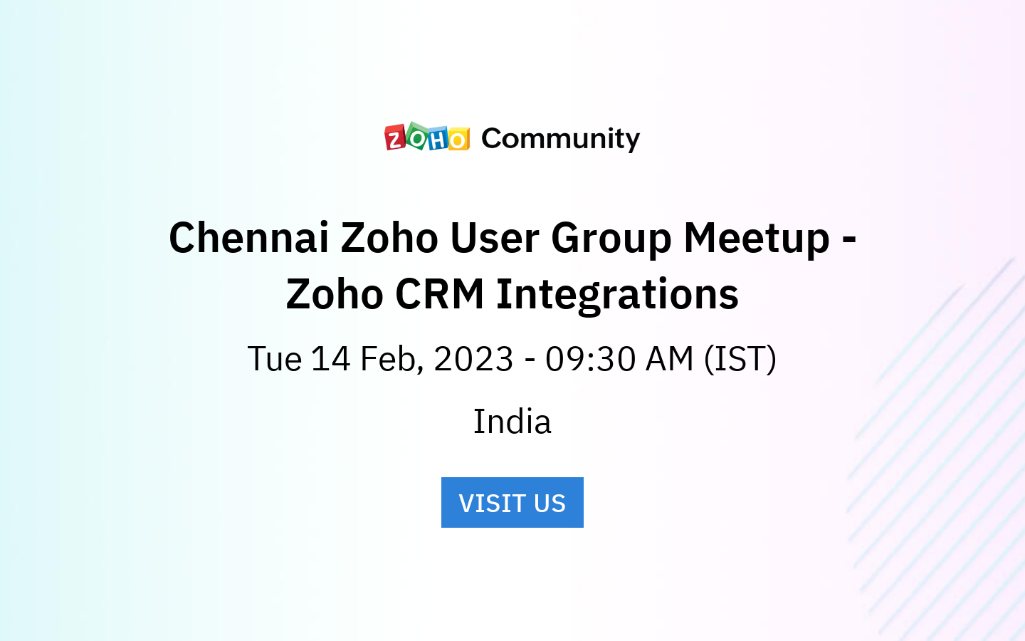 Chennai Zoho User Group Meetup Zoho Crm Integrations