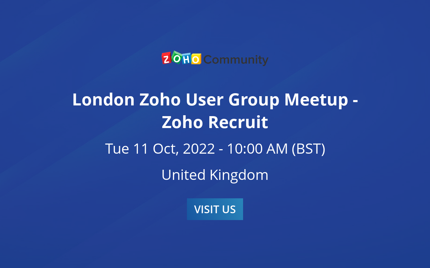 London Zoho User Group Meetup - Zoho Recruit London Zoho User Group Meetup - Zoho Recruit