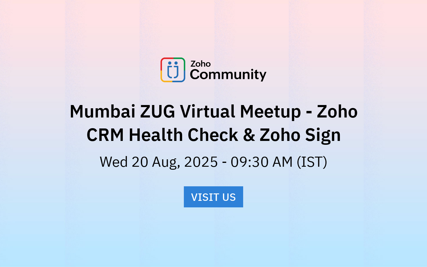 Mumbai ZUG Virtual Meetup - Zoho CRM Health Check & Zoho Sign