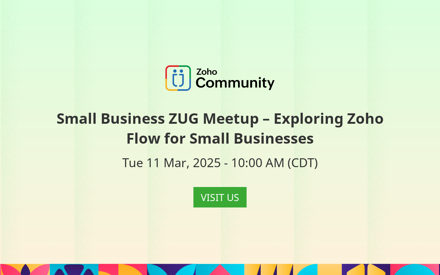 Small Business ZUG Meetup – Exploring Zoho Flow for Small Businesses